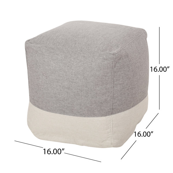 Home Loft Concepts 16'' Wide Square Pouf Ottoman & Reviews | Wayfair